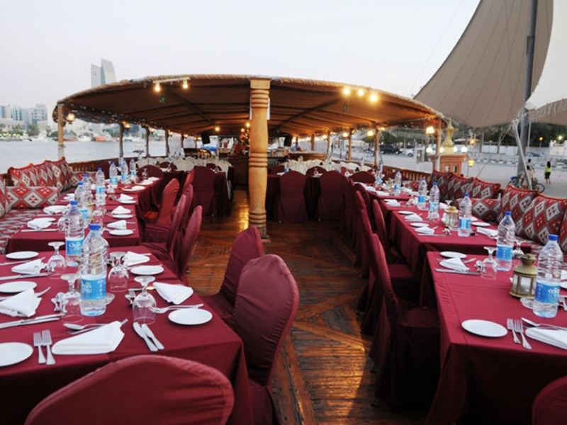 Dubai Dhow Cruise Dinner in Al Seef Bur Dubai